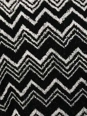 Missoni Zigzag-pattern Bath Robe - Black