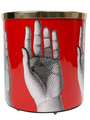 FORNASETTI Hand Print Wastepaper Basket