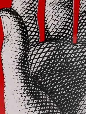 FORNASETTI Hand Print Wastepaper Basket