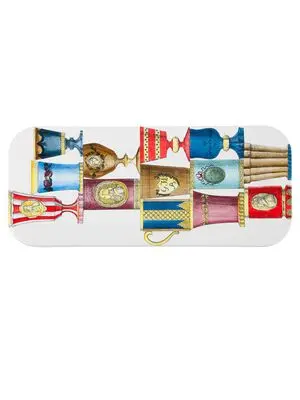 FORNASETTI Bohemian Glasses Tray - White