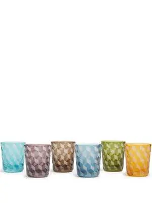 POLSPOTTEN Blocks Tumblers - Blue
