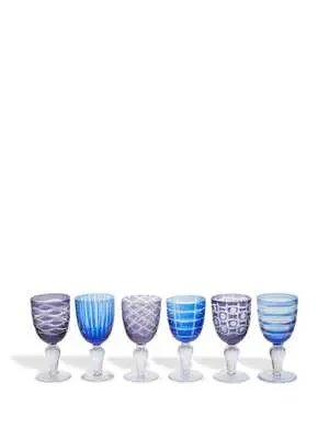 POLSPOTTEN Cobalt Wine Glasses