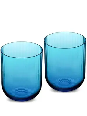 Dolce & Gabbana Murano Set Of 2 Glasses - Blue