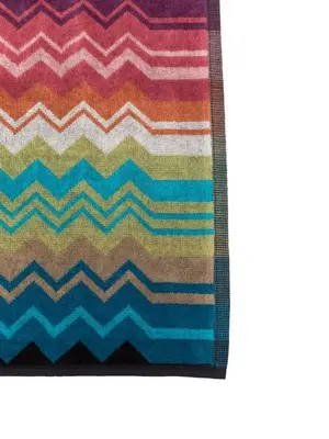 Missoni Chevron-print Beach Towel - Blue