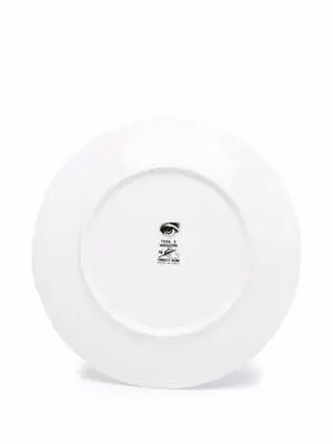 FORNASETTI Graphic-print Porcelain Wall Plate