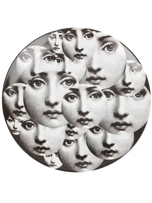 FORNASETTI Plate - Black