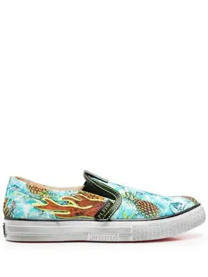 Philipp Plein Flame Slip-on Sneakers