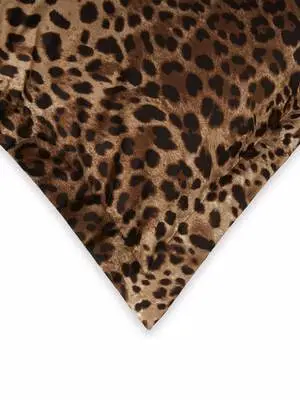 Dolce & Gabbana Large Duchesse Leopard-print Cushion - Brown
