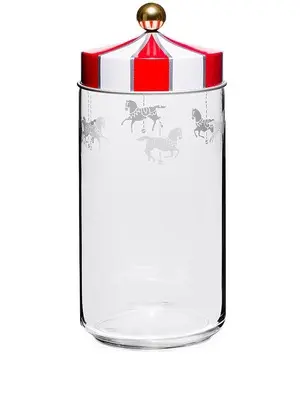 ALESSI Carousel Canopy Jar - White