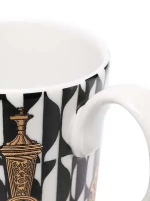 FORNASETTI Chiavi Printed Mug