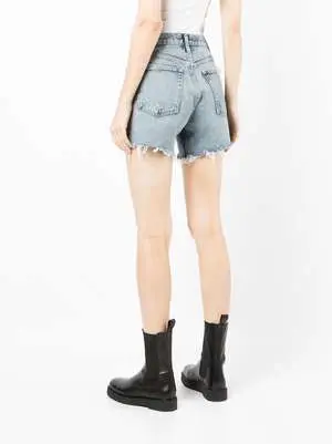 AGOLDE Riley Cut-off Denim Shorts