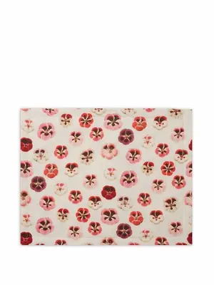La DoubleJ Set Of 2 Pansy-print Table Mats