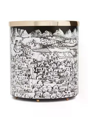 FORNASETTI Jerusalem Paper Basket - Black