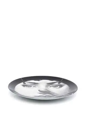 FORNASETTI Graphic Porcelain Plate