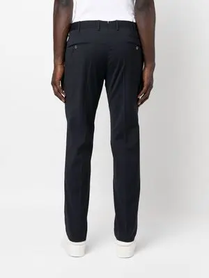 PT TORINO Pressed-crease Tailored Trousers - Blue
