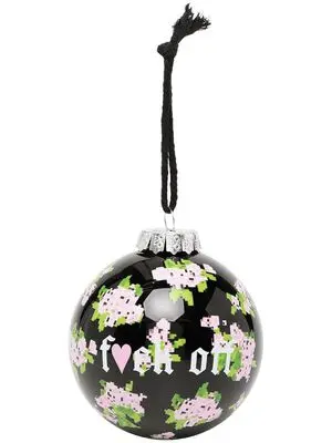 Natasha Zinko Slogan-print Bauble - Black
