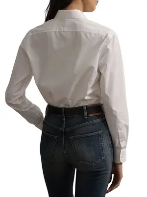 Ralph Lauren Adrien Cotton Boyfriend Shirt