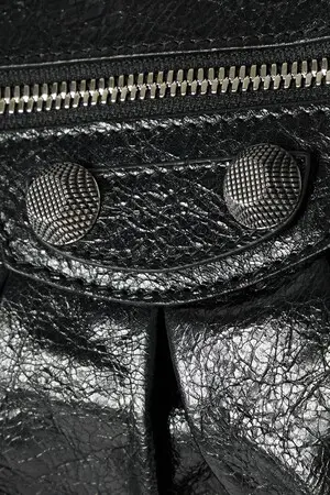 Balenciaga Le Cagole Small Crinkled-leather Shoulder Bag - Black