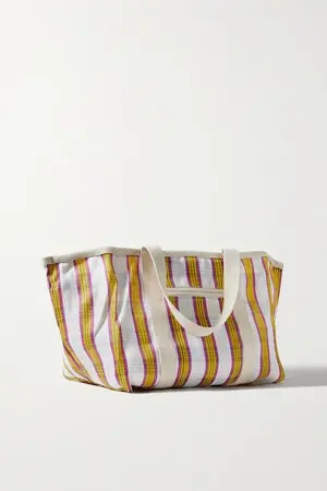 Isabel Marant Darwen Striped Canvas Tote