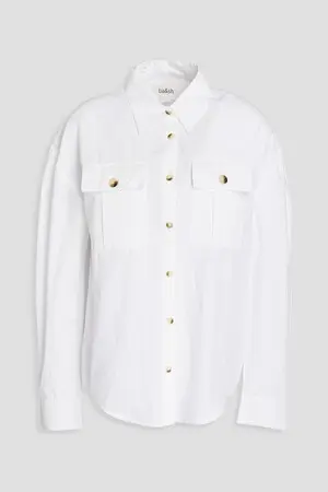 Ba&sh Pleated Cotton Shirt - White