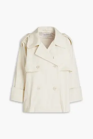 Ba&sh Brone Doublebreasted Cottongabardine Jacket