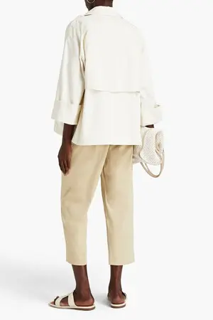 Ba&sh Brone Doublebreasted Cottongabardine Jacket