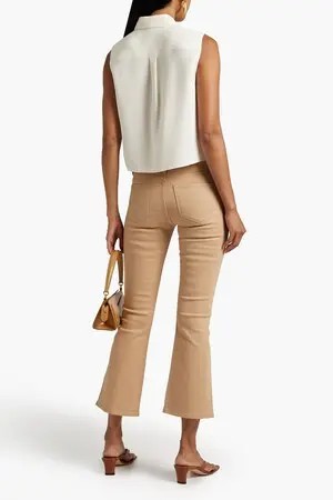 FRAME Le Crop Mini Boot Mid-rise Jeans - Beige