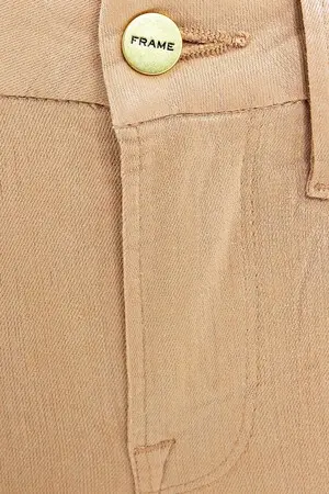 FRAME Le Crop Mini Boot Mid-rise Jeans - Beige