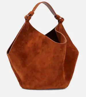 Khaite Lotus Mini Suede Tote