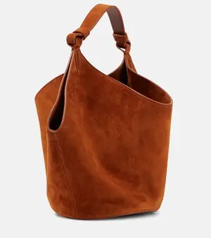 Khaite Lotus Mini Suede Tote
