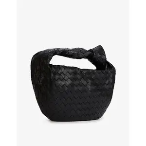 Bottega Veneta Jodie Small Leather Hobo Bag - Black-gold