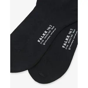 Falke No. 3 Wool-silk Blend Socks - 3009 Black