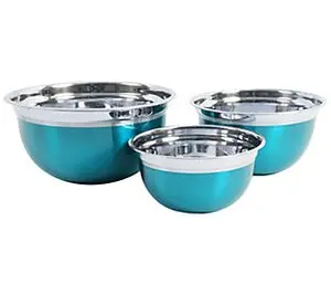 OSTER Rosamond 3-piece Round Mixing Bowls - One-color