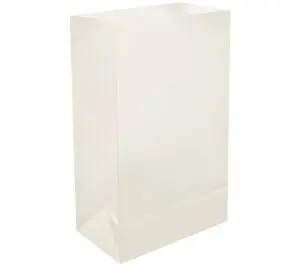 LUMABASE 100 White Plastic Luminaria Bags - One-color
