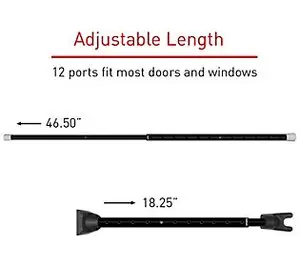 SECURITYMAN 51" Adjustable Door Knob & Sliding Door Security Bar
