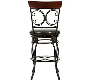 POWELL Home Fashions Double Scroll Design Troug Hton Barstoool