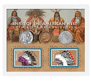 AMERICAN COIN TREASURES Spirit Of The American West Coin & Stamp Collec Tion - One-color