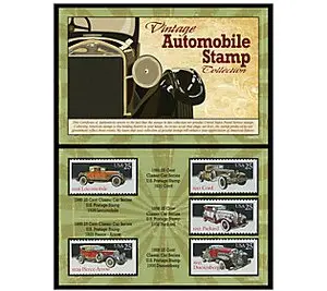 AMERICAN COIN TREASURES Vintage Automobile Stam P Collection - One-color