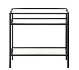 HUDSON&CANAL Hudson & Canal Sivil Rectangular Side Table Wit Lower Shelf