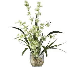 NEARLY NATURAL 19' Orchid Silk Flower Arrangement Nearly Na Tural - One-color