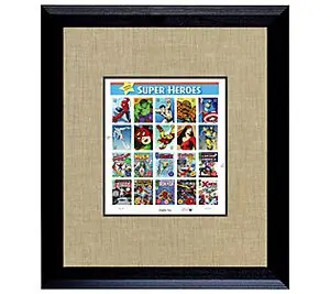 AMERICAN COIN TREASURES Super Heroes 2 U.s. Sta Mp Sheet Frame - One-color
