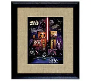 AMERICAN COIN TREASURES Star Wars U.s. Stamp Sh Eet Frame