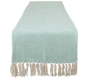 DESIGN IMPORTS 15' X 108' Chevron Table Runner - One-color