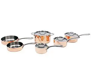 BERGHOFF 10-piece Polished Copper Cookware Set - One-color