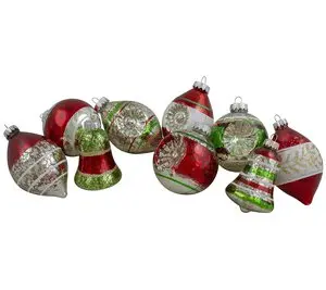 NORTHLIGHT Mulitcolored Ornaments - One-color