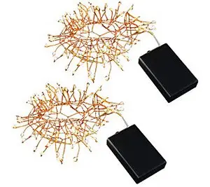 LUMABASE Led Firecracker Fairy String Lights Et Of Two - One-color