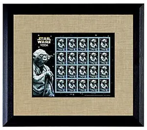 AMERICAN COIN TREASURES Star Wars Yoda U.s. Sta Mp Sheet Frame - One-color