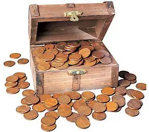 AMERICAN COIN TREASURES Treasure Chest Of 1 Lb Of Lincoln Wheat-ear Pen Nies - One-color