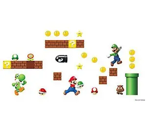 ROOMMATES Nintendo Super Mario Peel & Stick Wal L Decals - One-color