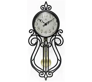 INFINITY Instruments 20' Decorative Pendulum Wa Ll Clock - One-color